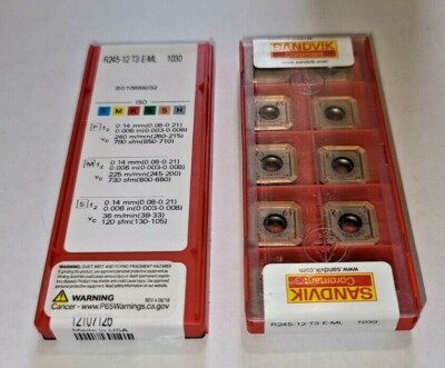 R245 12 T3 E-ML 1030 SANDVIK*** 10 INSERTS ** FACTORY PACK *** | eBay