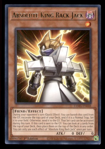 Yugioh Absolute King Back Jack #TAMA-EN048 Tactical Masters LP | eBay