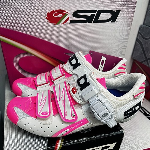 Sidi Genius 5 Fit Women Cycling Road Shoes EU38 (White Pink Fluo) | eBay