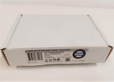 HID iCLASS SE R40 Wall Switch Reader, Black, Seos Profile, 920N, New ...