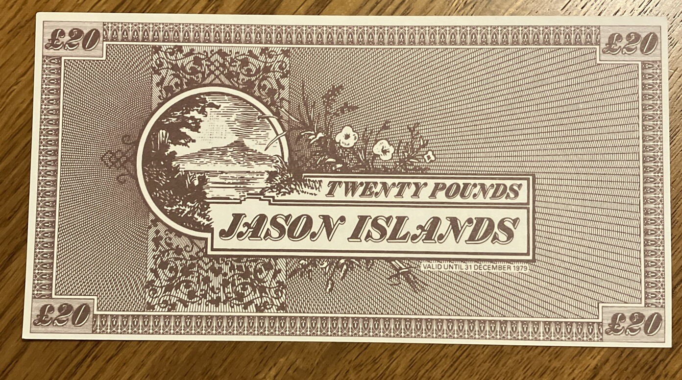 Jason Island Banknote. £20. Uncirculated. Dated 1979. | eBay UK