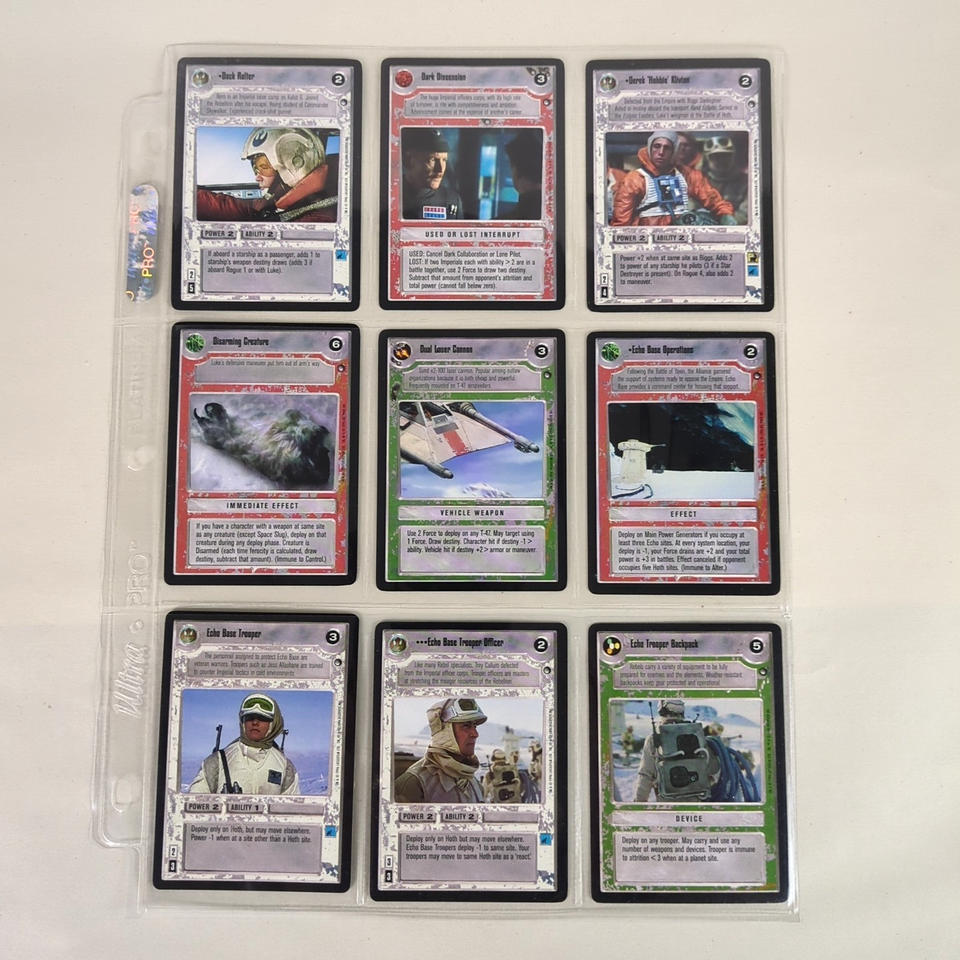 Star Wars CCG COMPLETE SET (162) HOTH Limited Black - Never Played NM/M | eBay
