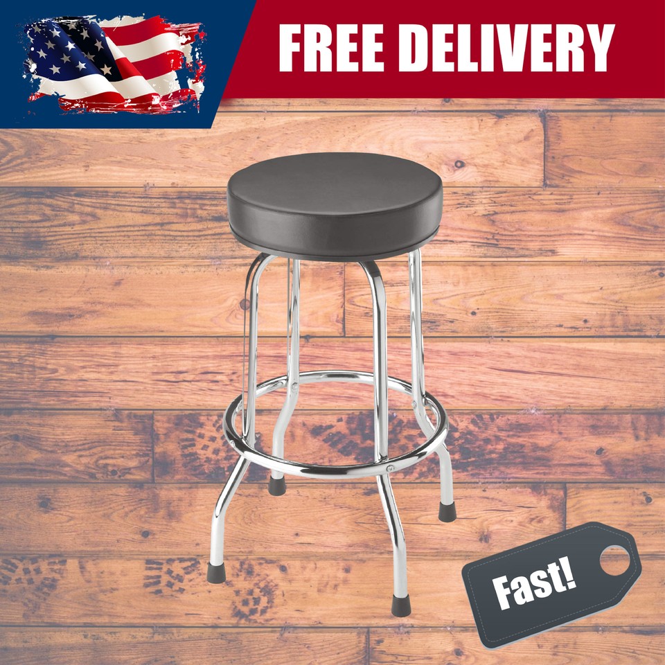 BIG RED Swivel Bar Stool Padded Garage/Shop Seat, 28.74" Tall, 18.5 ...