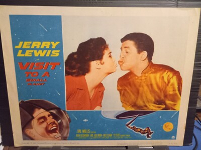 Lobby Card 1960 VISIT TO SMALL PLANET alien Jerry Lewis first kiss Joan ...