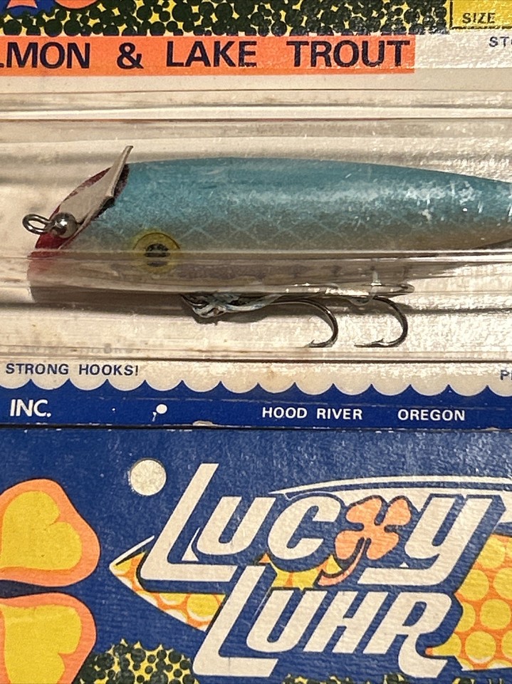 Vintage LUCKY LUHR Salmon Plug Fishing Lure Glow Luhr Jensen Lot Of 2 ...