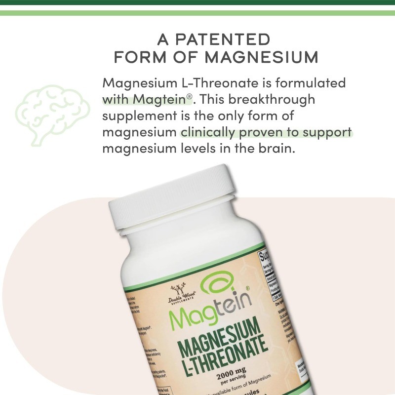 Magnesium L Threonate, Sleep,Magtein and Cognitive Support – 120 ...