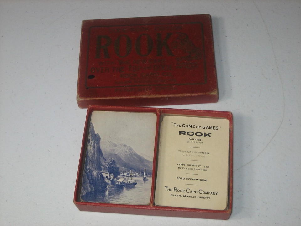 VINTAGE ROOK CARD GAME COMPANY 56 CARDS OVER THE TOP & DIXIE SALEM,MA ...