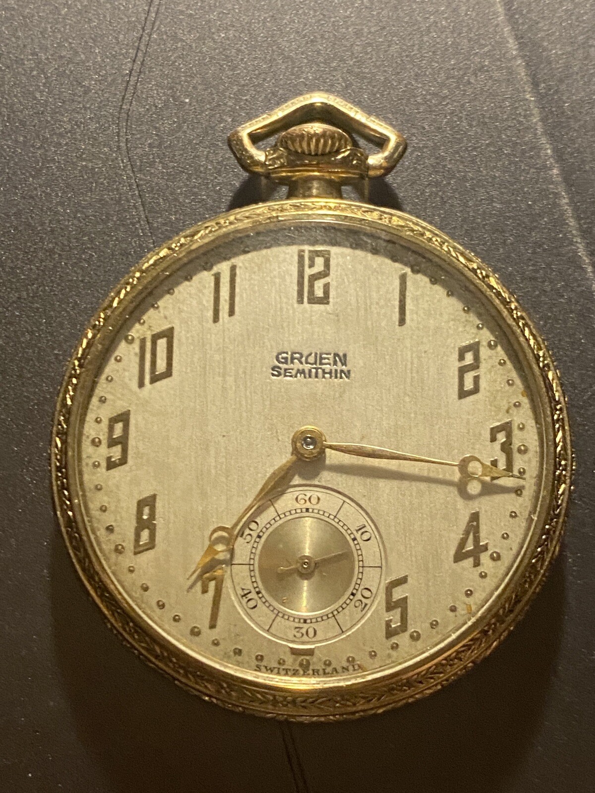 Antique Vintage Gruen SemiThin 15 Jewels Pocket Watch… - Gem