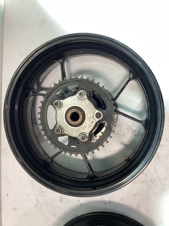 10-14 Aprilia RSV4 FACTORY WHEELS ROTORS RIMS FRONT REAR BLACK OEM ...