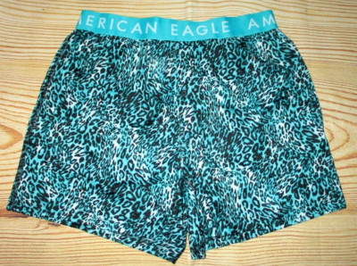 MENS AMERICAN EAGLE CHEETAH ANIMAL PRINT ULTRA SOFT BOXER SHORTS S (29/ ...