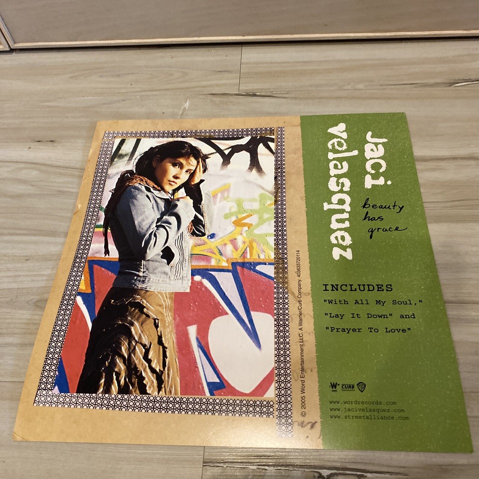 Jaci Velasquez Beauty Has Grace, 12x12, Album Flat Poster Christian Pop ...