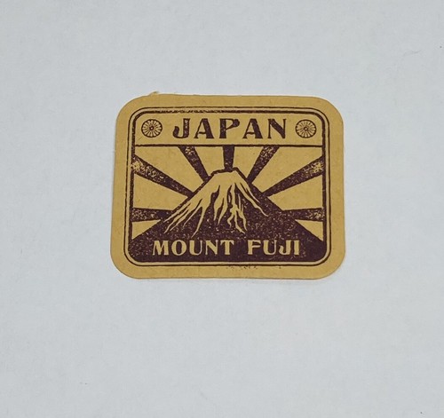 Mount Fuji Japan Sticker Japanese Art Decal Vinyl USA Travel Souvenirs ...