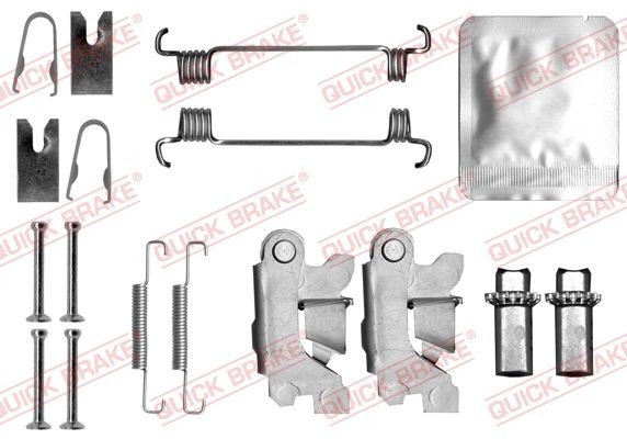 BRAKE DRUM SHOES FITTING KIT REAR 105-0875S QUICK BRAKE NEW OE ...