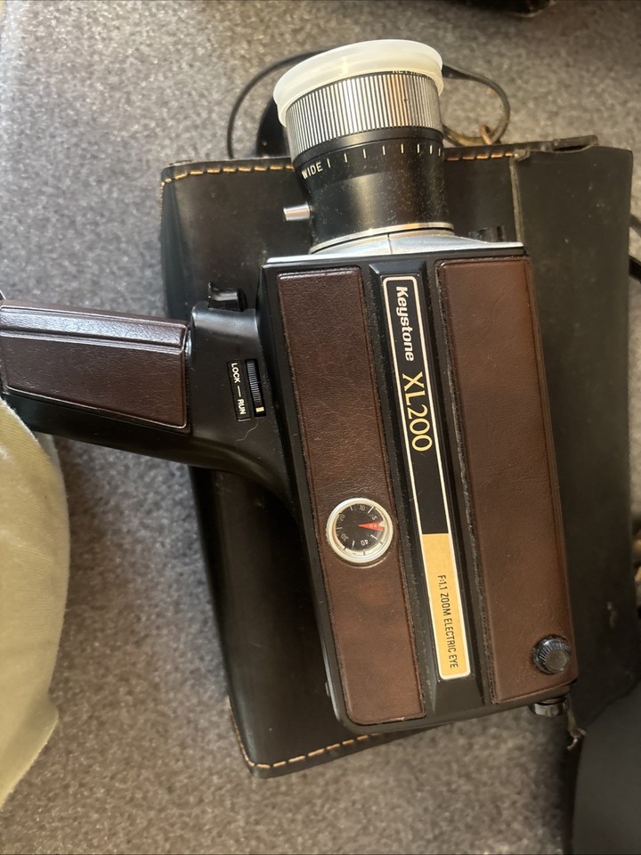 Vintage Keystone XL200 Super 8 Zoom Movie Camera w/ Zoom Electric Eye ...