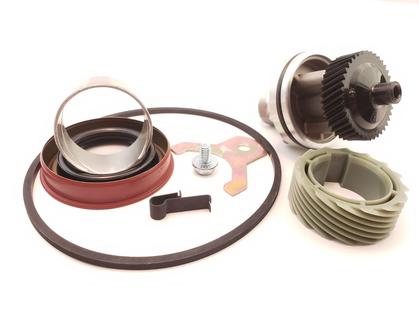 TH350 BOP Transmission Tail Housing Set up w 40 & 15 Tooth Speedometer ...