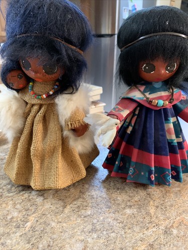 Lot of 2 - Handcrafted Original Toni Designs Native American Doll ...