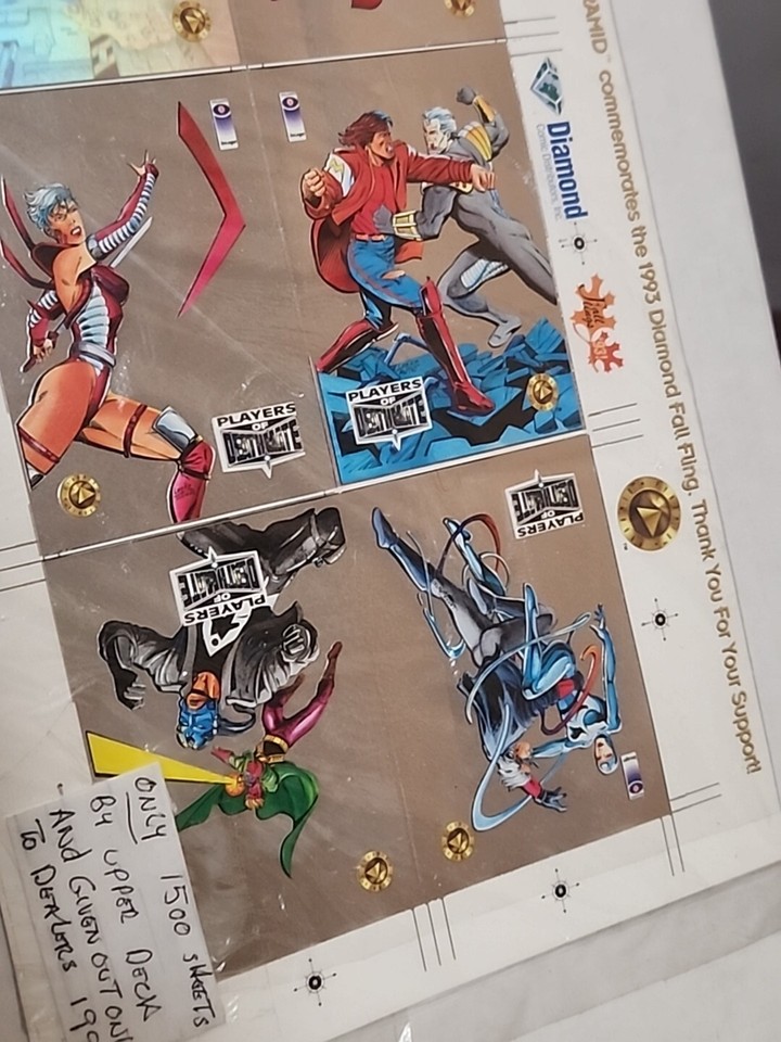 Upper Deck Uncut 1993 Diamond Players of Deathmate Holo Cards Dealer ...