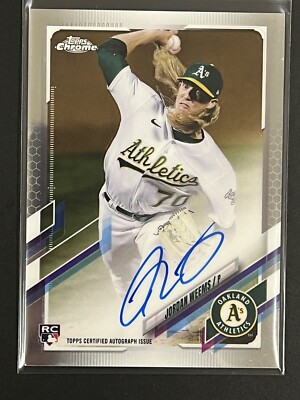 2021 Topps Chrome Rookie Autograph Jordan Weems #RA-JW Rookie Auto RC ...
