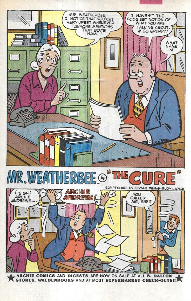 Pep Comic 411 First Print 1987 George Gladir Stan G Rudy Lapick Bill ...