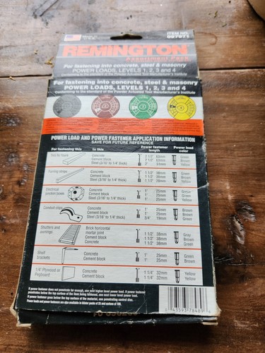 Remington 490 Power Driver Low Velocity Powder Actuated Fastening Tool ...