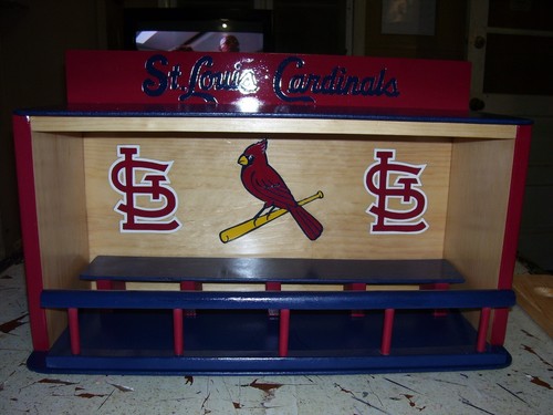 Bobble Heads St. Louis Cardinals Display Case felt floor and sliding ...