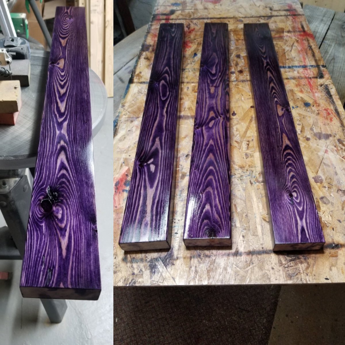 Purple Wood Stain 4/4, Purpleheart, Select And Better Surfaced 2