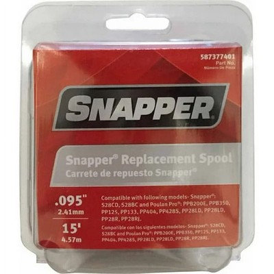Snapper 587377401 String Trimmer Replacement Spool ~ .095" x 15' ~ New ...