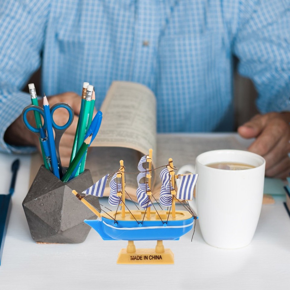 Boat Model Creative Sailboat Home Decoration Nautical Sailing Artwork ...