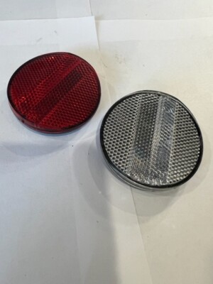 ! Cat Eye RR-250-WZ-2 Rear Red & Front Silver Bike Reflectors NEVER ...