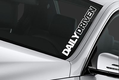 Daily Driven sticker JDM Windshield Stance lowered car truck Funny ...