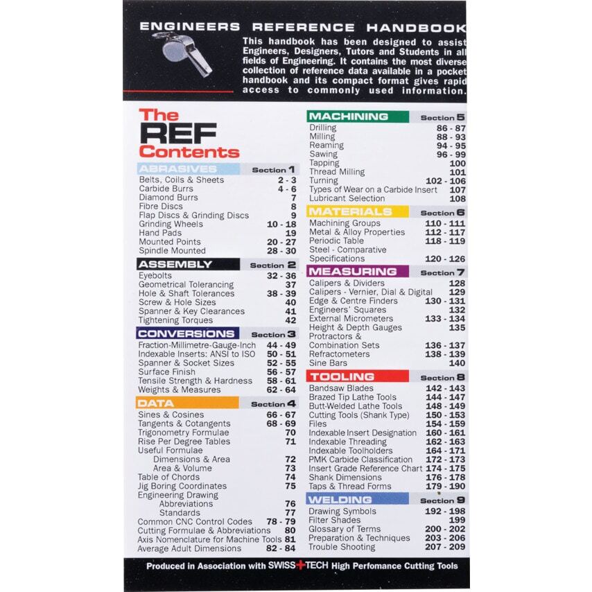 SwissTech THE REF ENGINEERS HANDBOOK V3 | eBay