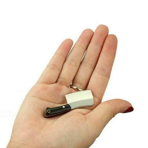 MINI Tiny Real Knife Miniature Kitchen Keychain Pocket Gift NOT A TOY w ...