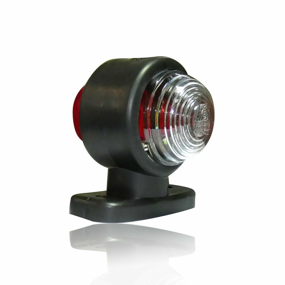 2 Side Marker Lights Trailer Truck Lorry E-Marked 0140B 12V 24V Red ...