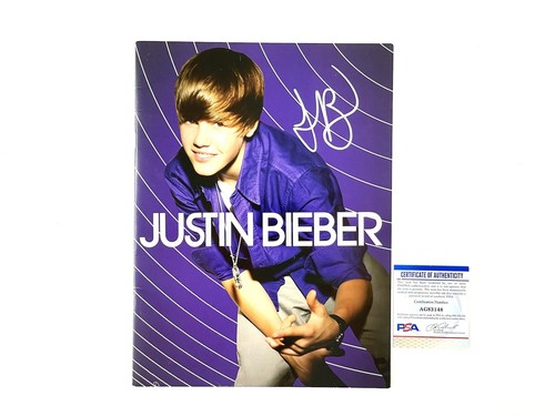 Justin Bieber Rare Authentic Hand Signed Autographed Tour Photo Book ...