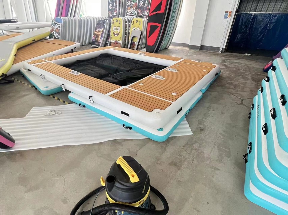 Stock 4x3m Inflatable Yacht Pool Floating Water Sea Swimming Pool With ...