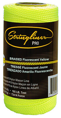 250-Ft. Braided Fluorescent Yellow Nylon Construction Line | eBay