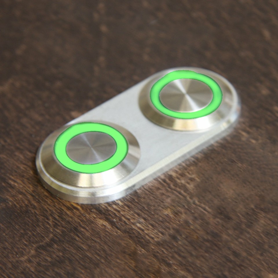 Retro Billet Switch with Green LED Illumination - Single Switch AutoLoc ...