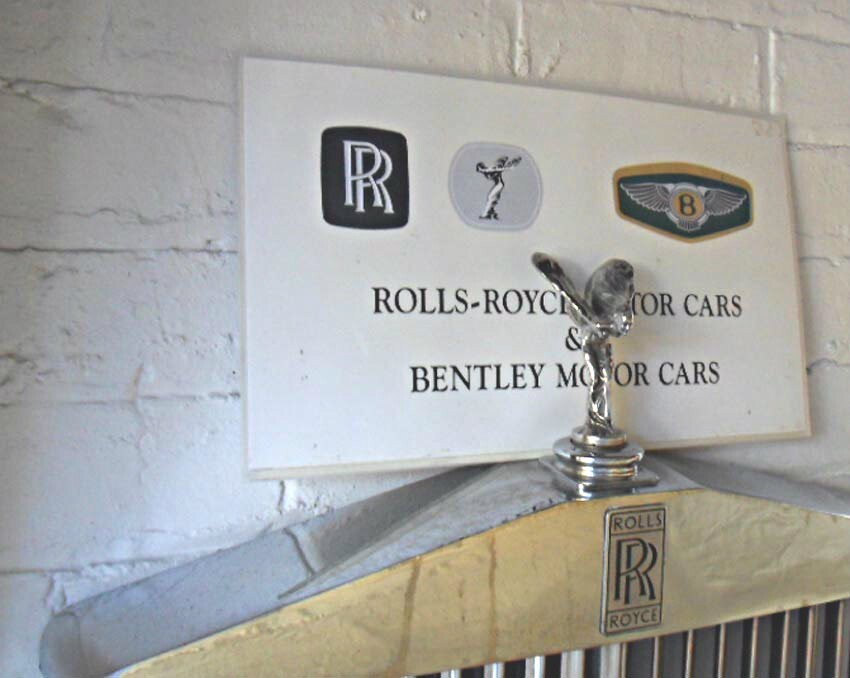LARGE Rolls-Royce Bentley laminated sign for your garage wall ALL 3 RR ...