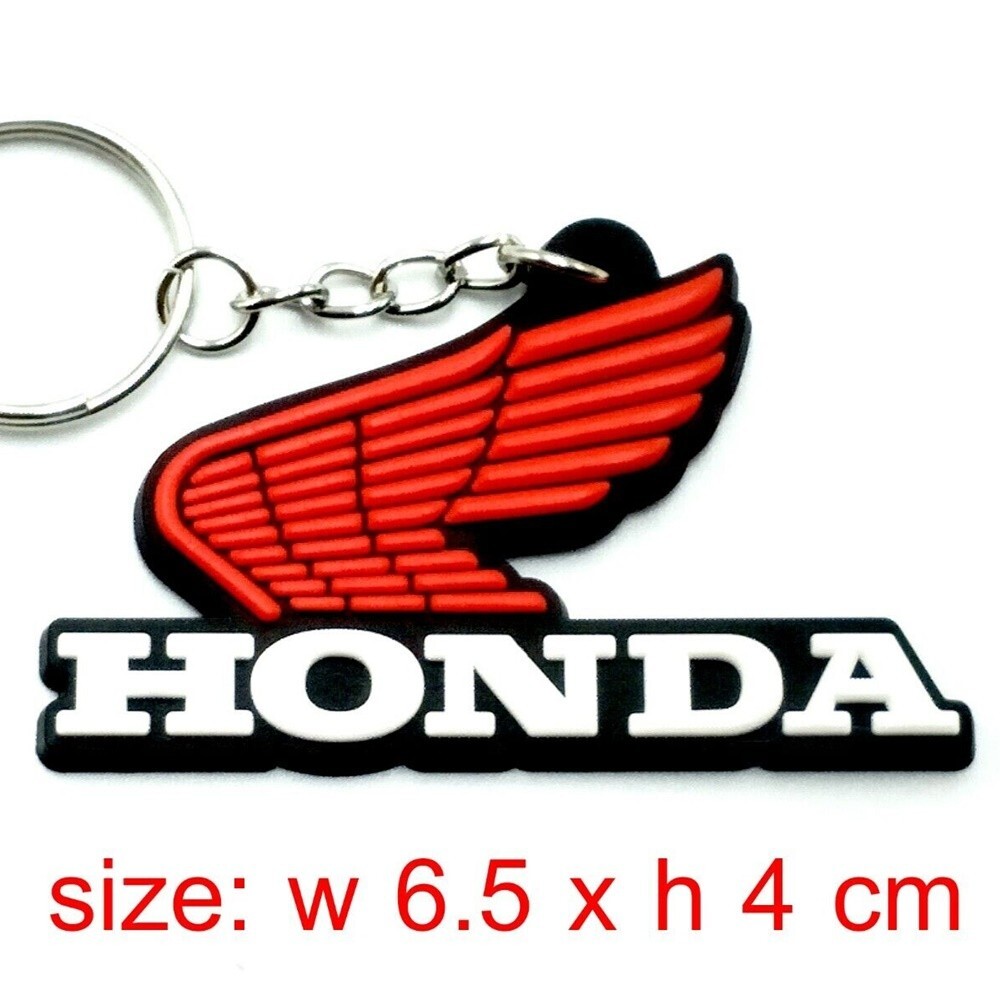 Honda Key Chain Wing Ring Rubber Motorcycle Collectable Vintage Gift ...
