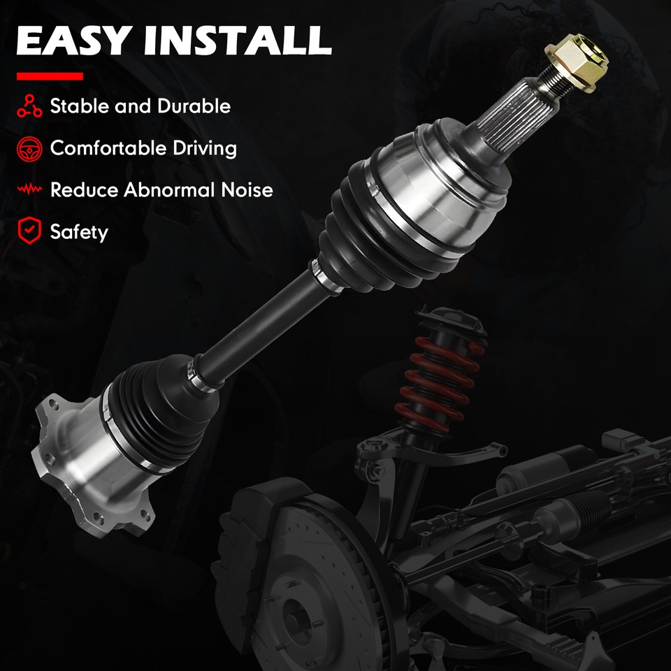 4WD 6-Lug Front CV Axle Shafts for Chevy GMC Silverado Sierra 1500 ...