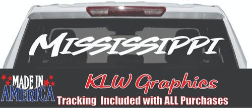 Mississippi Decal Sticker Diesel Truck American USA Jackson State Home ...