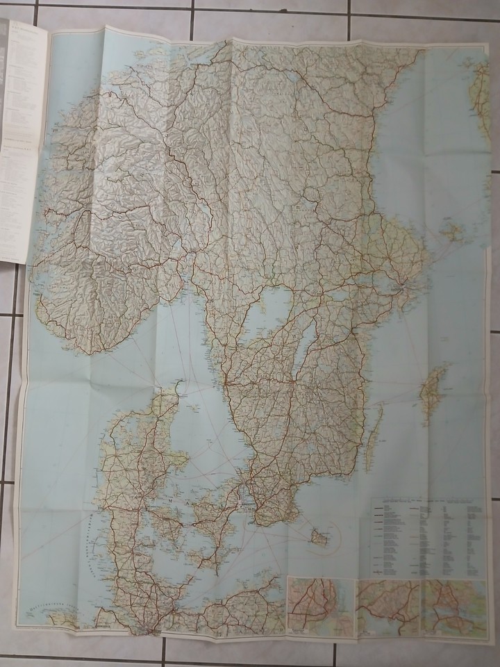 Kümmerly & Frey Road Map – Scandinavia In Very Good Condition. | eBay