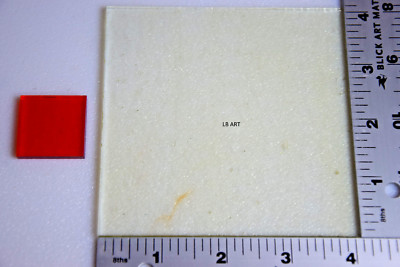 1125.30 TRANSPARENT ORANGE STRIKER 4"x 4" SQUARE BULLSEYE 3mm THICK ...