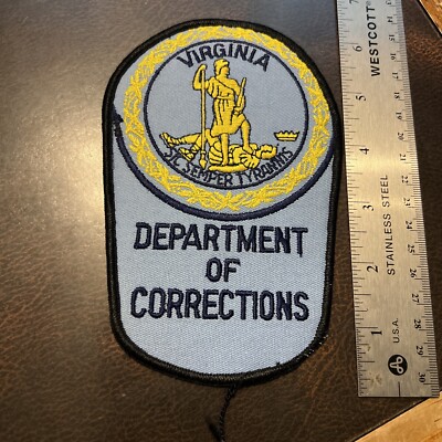 Vintage Obsolete Corrections Prison Patch Virginia Department Of ...