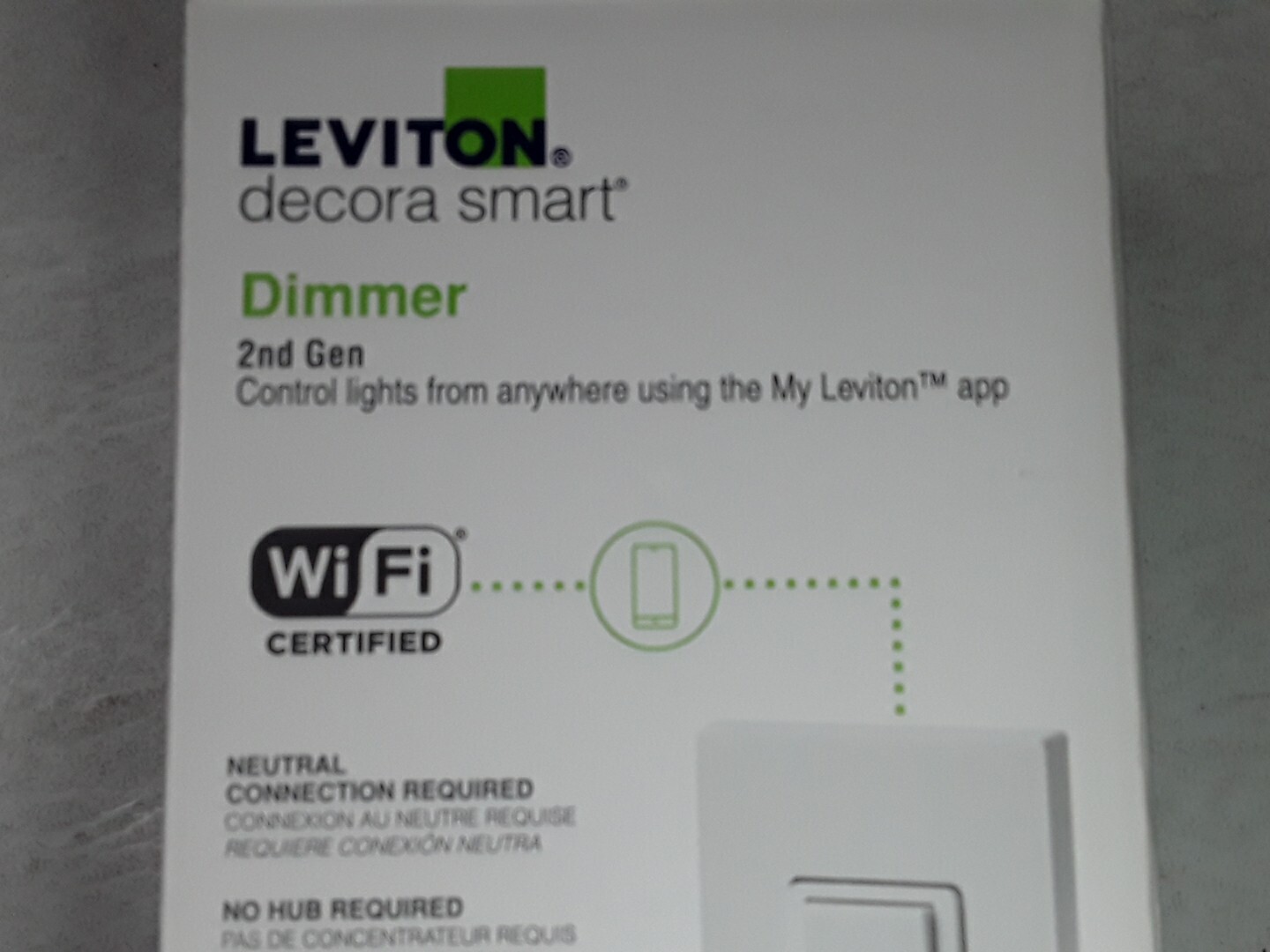 Leviton+D26HD-2RW+Decora+Smart+Wi-Fi+Dimmer for sale online | eBay