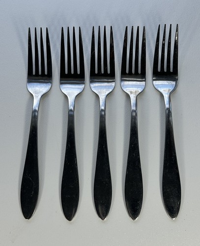 Oneida MOONCREST Dinner FORKS Stainless Flatware 5 Pieces Lot | eBay