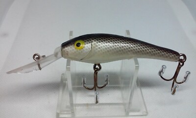 Vintage LIndy Little Joe Young Shadling Black/Pearl 3" Diving Crankbait ...