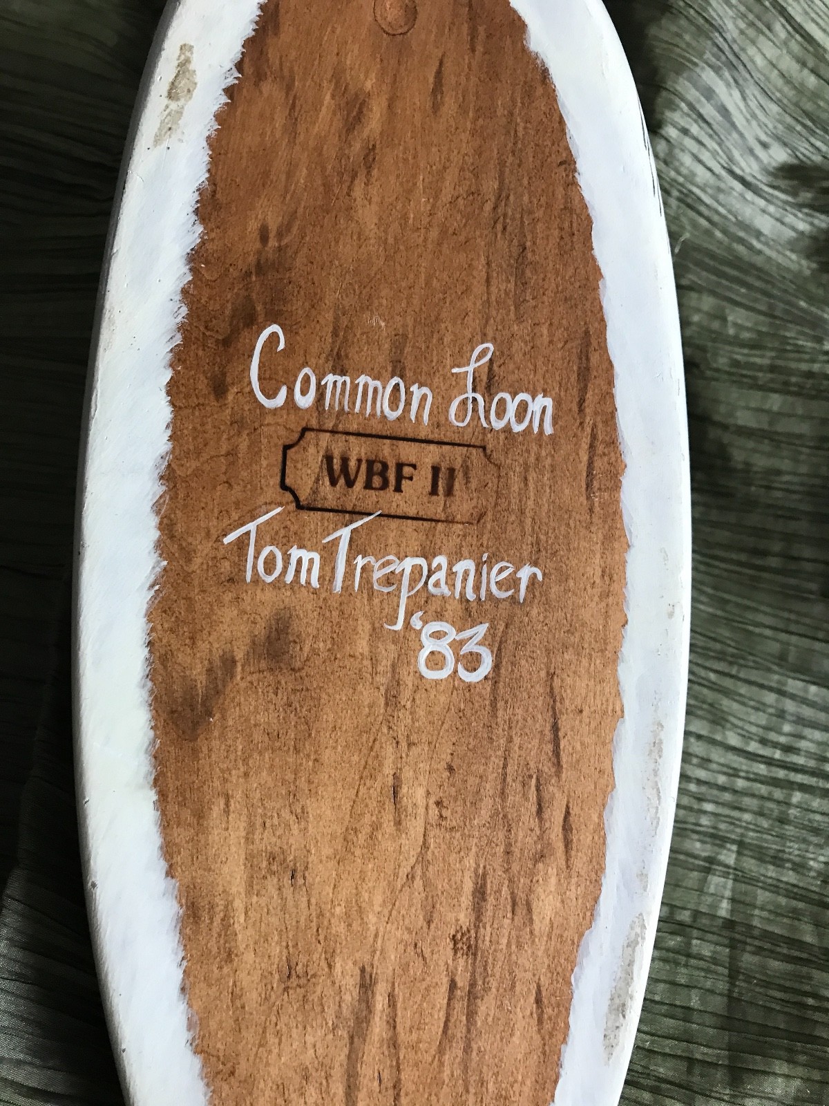 Decorative Competative Wood Hand Carved Loon Decoy by the late Tom ...