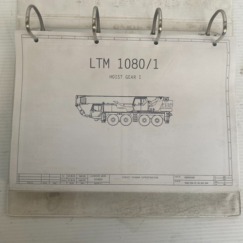 Liebherr LTM 1080/1 HOIST GEAR 1 Manual Instructions | eBay Australia