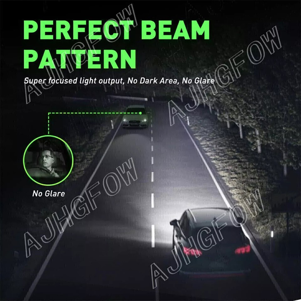 6500K Luces Fuertes Para Auto Coche Luz Carro Bulbs H4/9003 LED SUPER ...